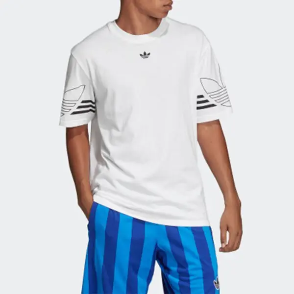 Adidas Originals Outline Tee Round Neck Short Sleeve