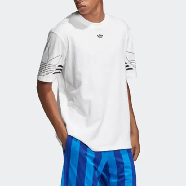 Adidas Originals Outline Tee Round Neck Short Sleeve