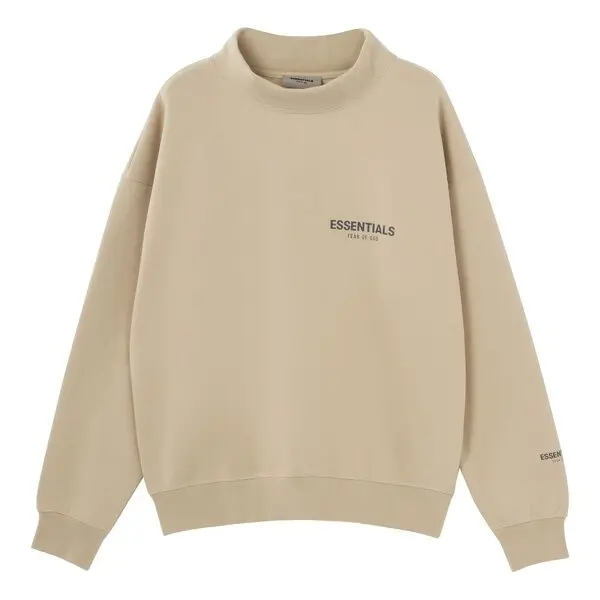 Fear Of God Fw21 Mock Neck Sweatshirt - Beige