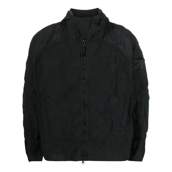 Stone Island Hooded Jacket - Black
