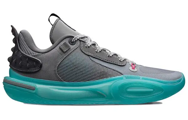 LI-NING Wade All City 'team No Sleep' Athletic Sneakers - Grey/teal