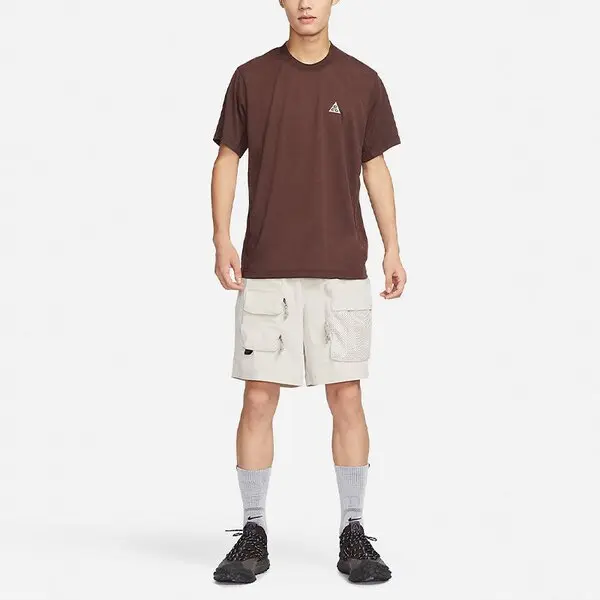 Nike Dri-fit Adv Goat Rocks Short-sleeve Top - Brown