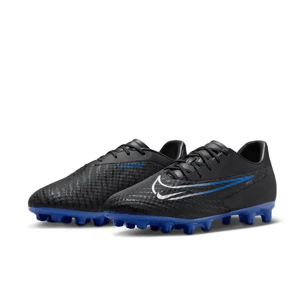 Nike Phantom Gx Academy Hg Ag Soccer Cleats - Black/hyper Royal/chrome