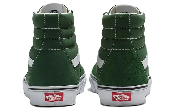 VANS Sk8-hi High Top Lace-up Sneakers - Green/white