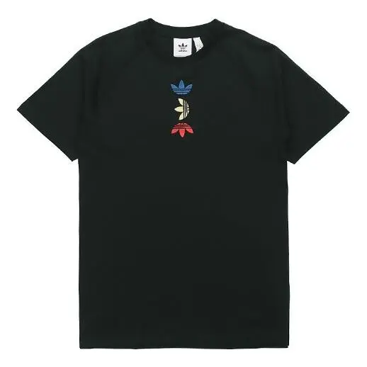 Adidas Originals Trefoil Tee Ref/met - Black
