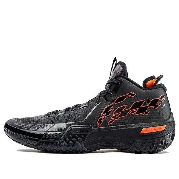 LI-NING Jie Ao "black Purgatory" High-top Sneakers - Black/orange