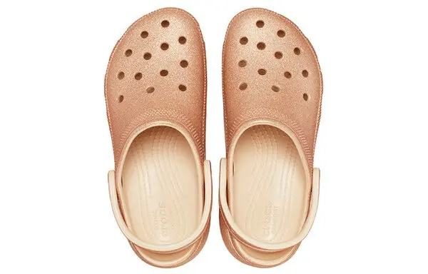 CROCS Classic Glitter Clogs - Orange