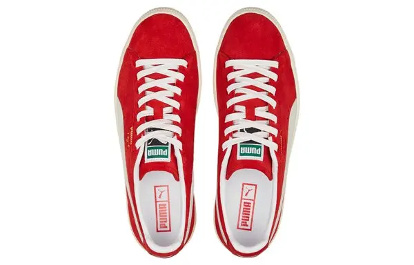 PUMA Clyde Og "for All Time Red" Low Top Sneakers - White/red
