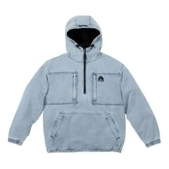Supreme X Nike Acg Acg Denim Pullover 'teal Black - Teal/black