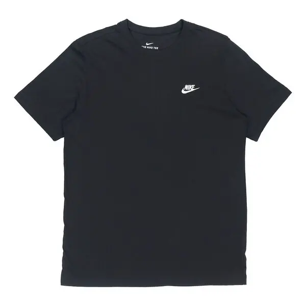 Nike Embroidered Logo Crewneck T-shirt - Black