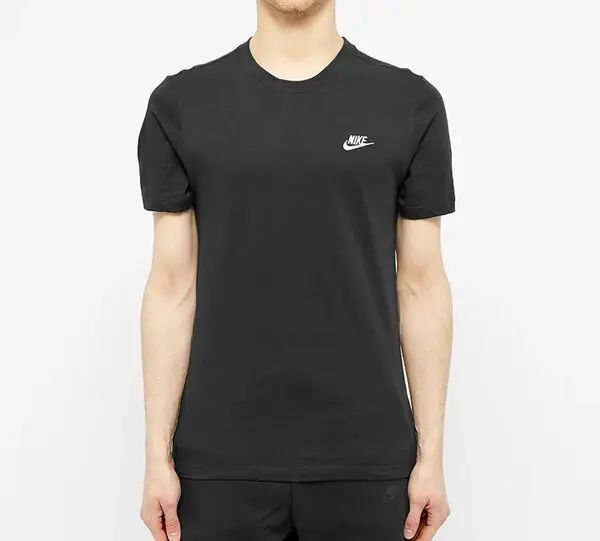 Nike Embroidered Logo Crewneck T-shirt - Black