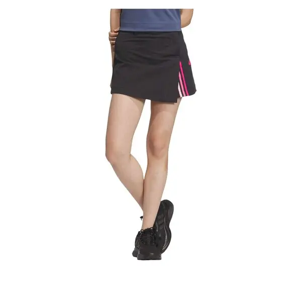 Adidas Dance Skirt With Contrast Piping - Black/pink