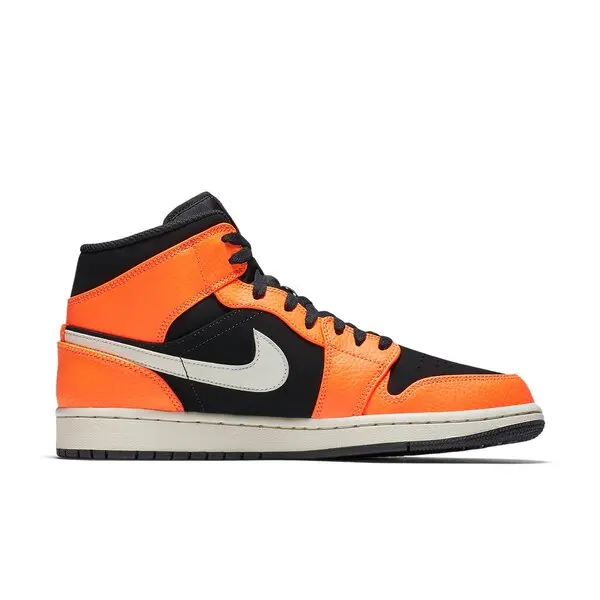JORDAN 1 Mid Sneakers - Black/cone-light Bone