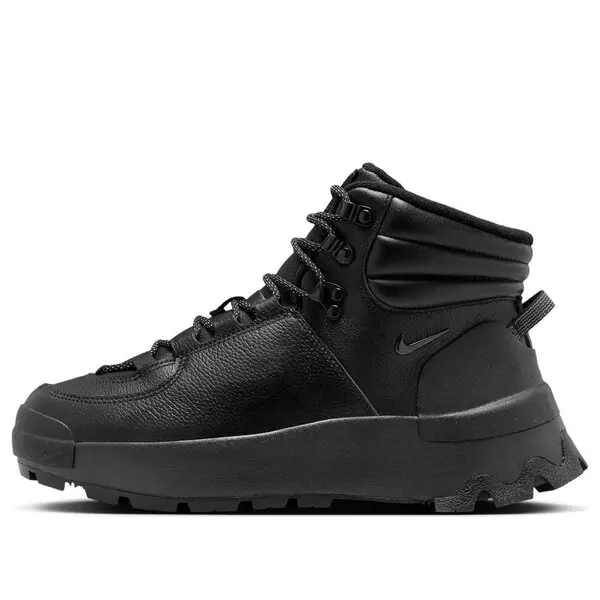 Nike City Classic Premium High Top Lace-up Boots - Black/anthracite/silver