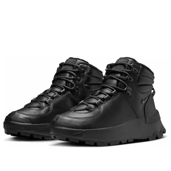 Nike City Classic Premium High Top Lace-up Boots - Black/anthracite/silver
