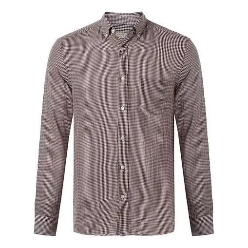 Burberry Plaid Full Print Long Sleeves Shirt Pink Red - Pinkred