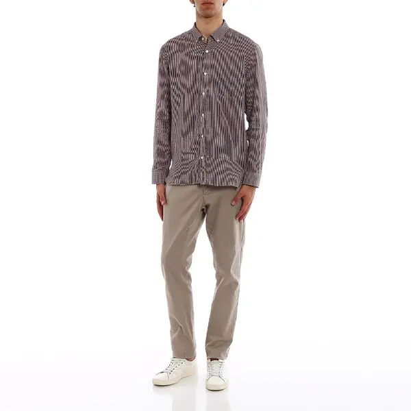 Burberry Plaid Full Print Long Sleeves Shirt Pink Red