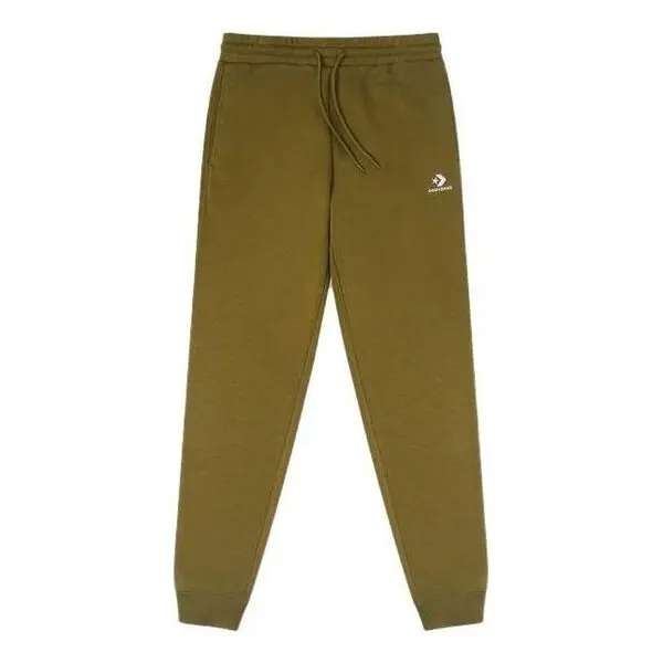 CONVERSE Go-to Embroidered Star Chevron Standard-fit Fleece Sweatpant Asia Sizing - Green