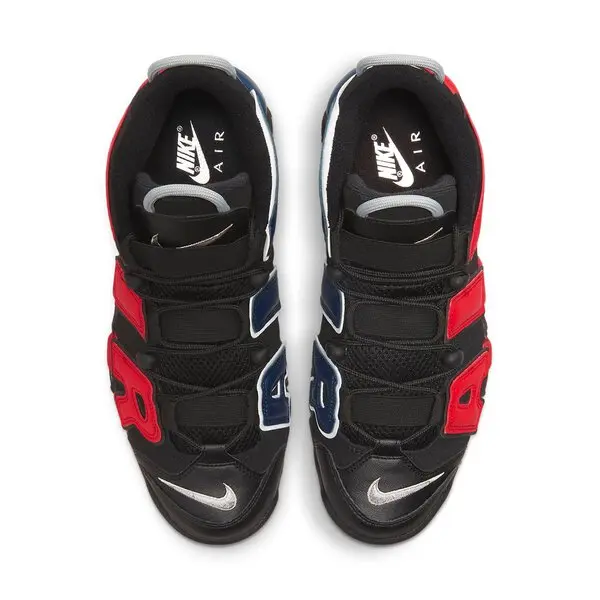 Nike More Uptempo '96 "split" Sneakers - Black/blue/red