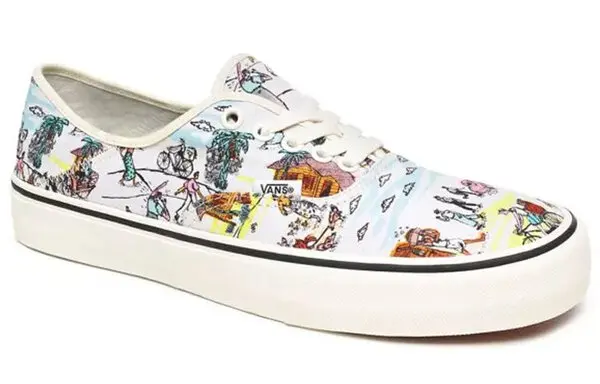 VANS Authentic Surf Graphic Print Lace-up Sneakers