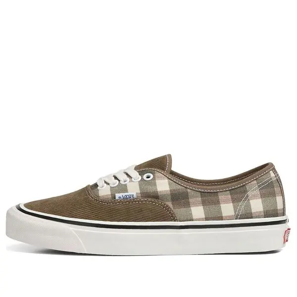 VANS Factory Authentic 44 Dx Cord Plaid Sneakers - Brown/white