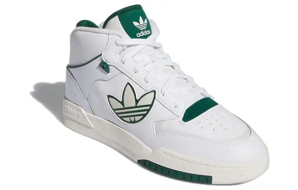Adidas Drop Step Xl 2.0 High Top Sneakers - White/green