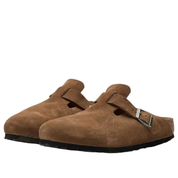 BIRKENSTOCK Boston Soft Footbed Clogs - Dark Tea