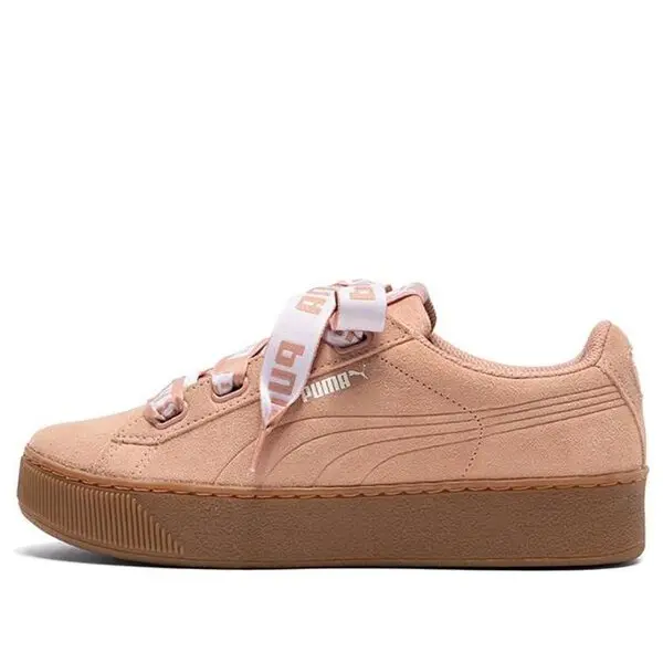 PUMA Vikky Platform Ribbon Sneakers - Pinkbrown