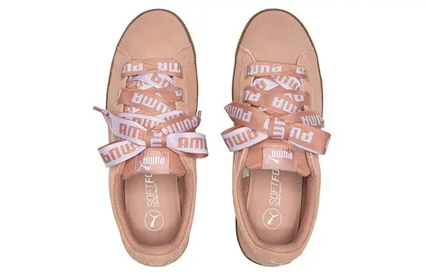 PUMA Vikky Platform Ribbon Sneakers - Pinkbrown