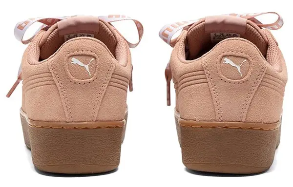 PUMA Vikky Platform Ribbon Sneakers - Pinkbrown