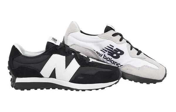 NEW BALANCE 327 'collective Black' Gs327bw1 Low Top Sneakers - Black/white