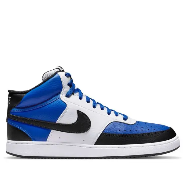 Nike Court Vision Mid Sneakers - White/blue/black