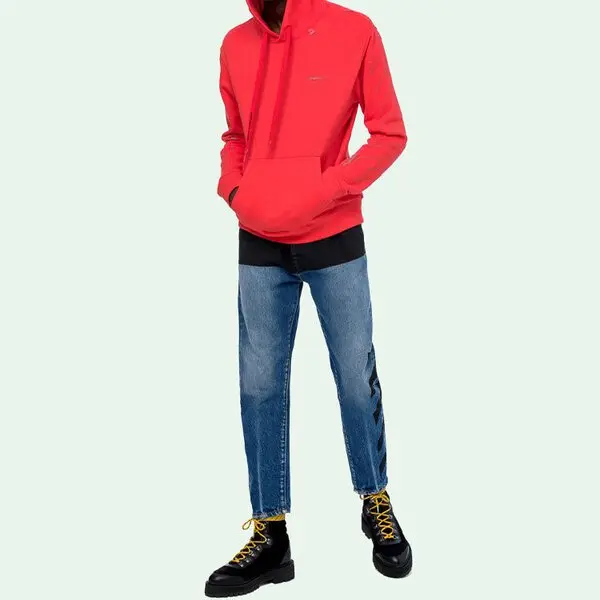 Off-White Cotton Logo Hoodie