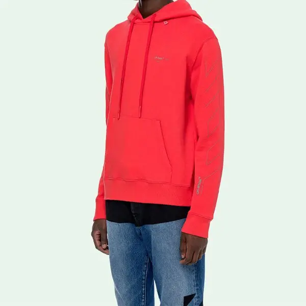 Off-White Cotton Logo Hoodie