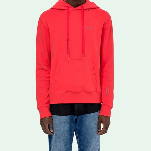 Off-White Cotton Logo Hoodie