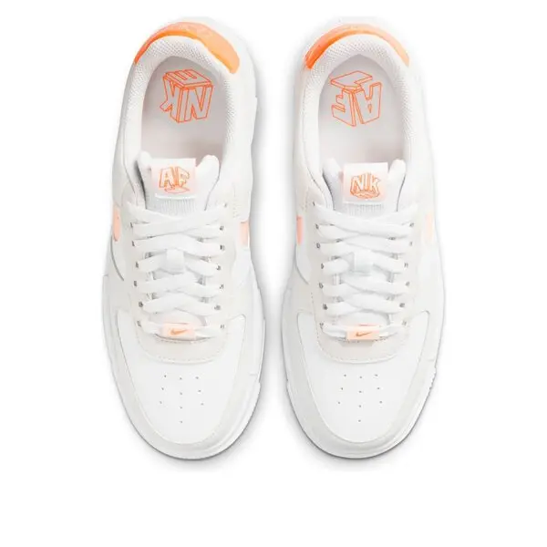 Nike Force 1 Pixel Sneakers - White/orange
