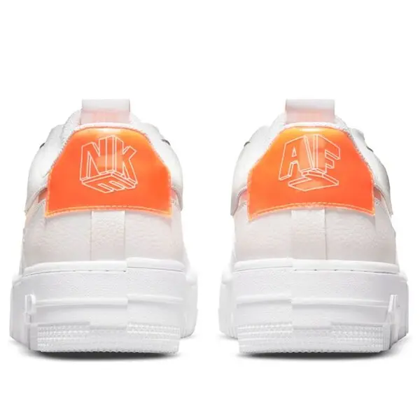 Nike Force 1 Pixel Sneakers - White/orange