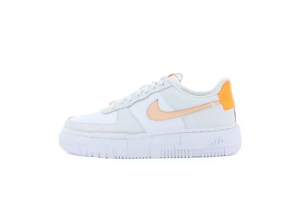 Nike Force 1 Pixel Sneakers - White/orange