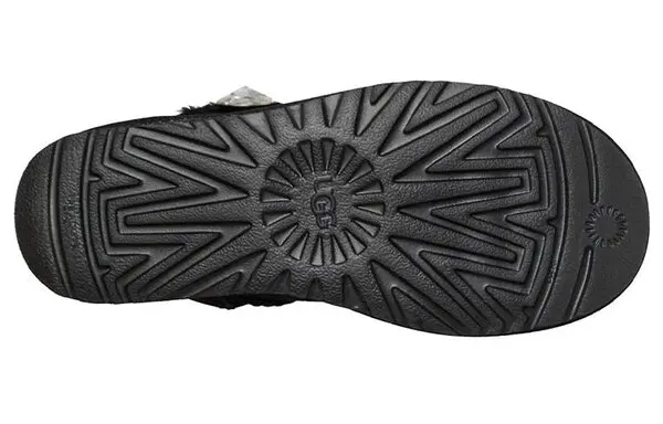 UGG Mini Bailey Button Bling Boots - Black