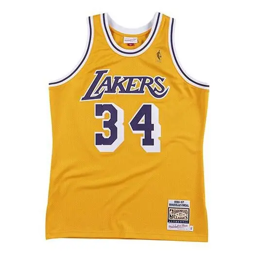 Mitchell & Ness Shaquille O'neal Los Angeles Lakers 1996-97 Authentic Jersey - None