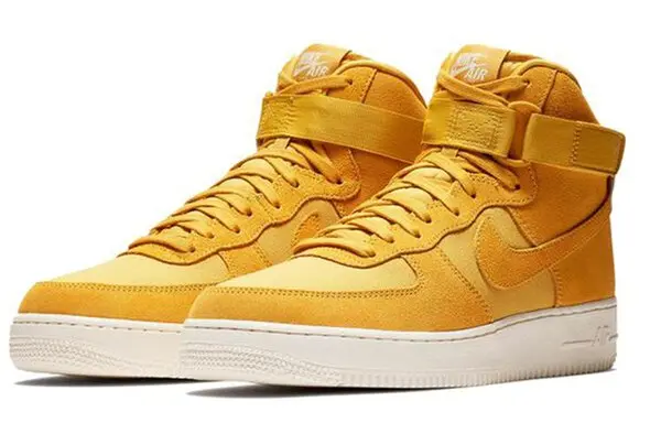 Nike Force 1 High Suede - Yellow/white