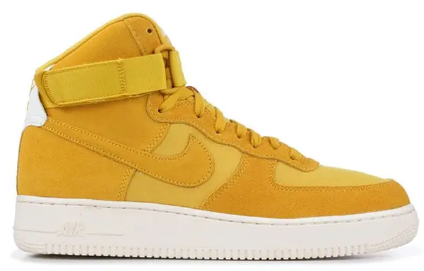 Nike Force 1 High Suede - Yellow/white