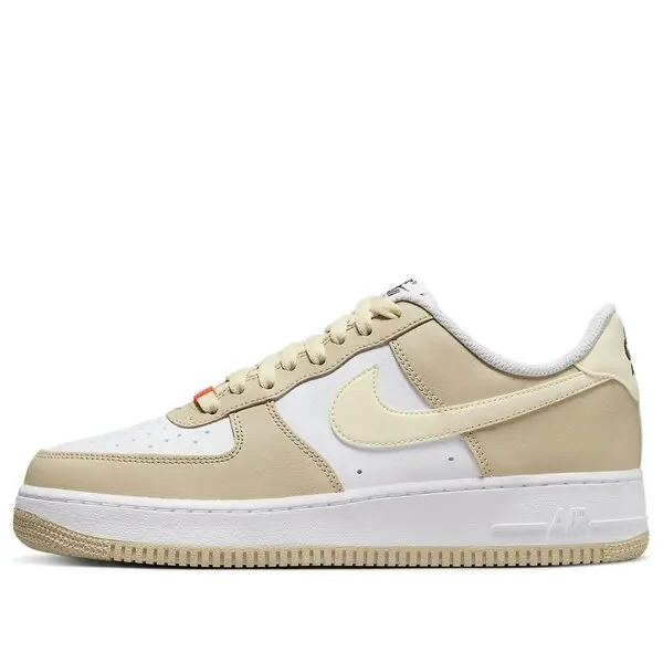 Nike Force 1 '07 Low Rattan Lace-up Sneakers - White/brown