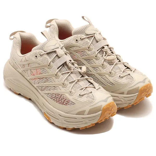 Hoka One One X Atmos Mafate Three 2 Grid Jp Sneakers - Linen