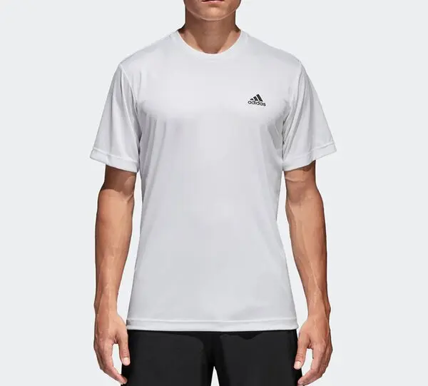Adidas Sports Round Neck Short Sleeve - White