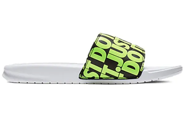 Nike Benassi Jdi Print Slides - White/black/green
