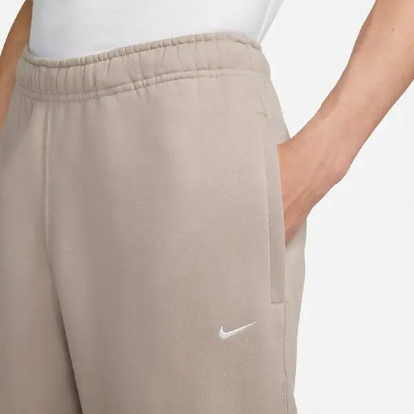 Nike Solo Swoosh Fleece Sweatpants - Malt/white