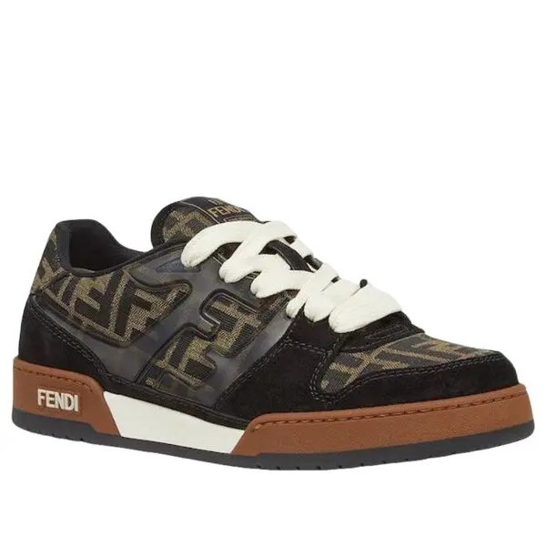Fendi Ss26 Match Trainers - Brown