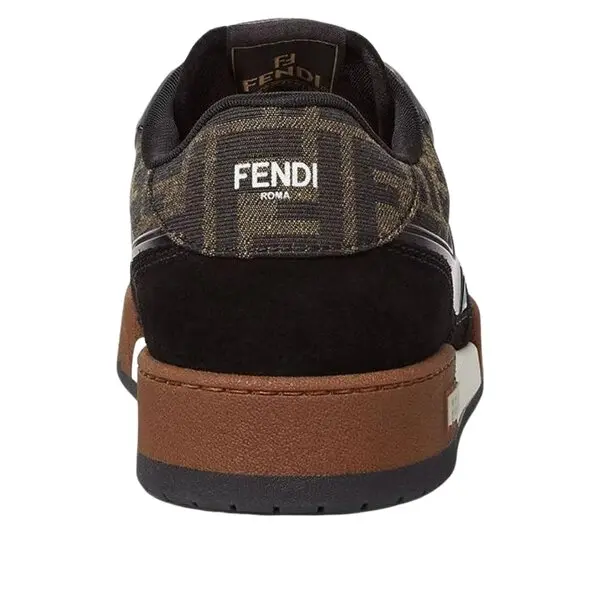 Fendi Ss26 Match Trainers - Brown