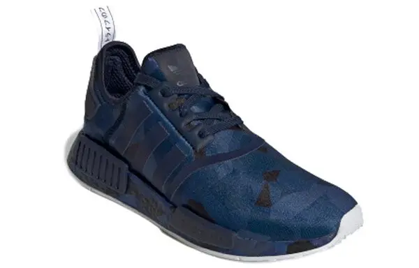 Adidas Nmd_r1 Fractal Camo Sneakers - Navy